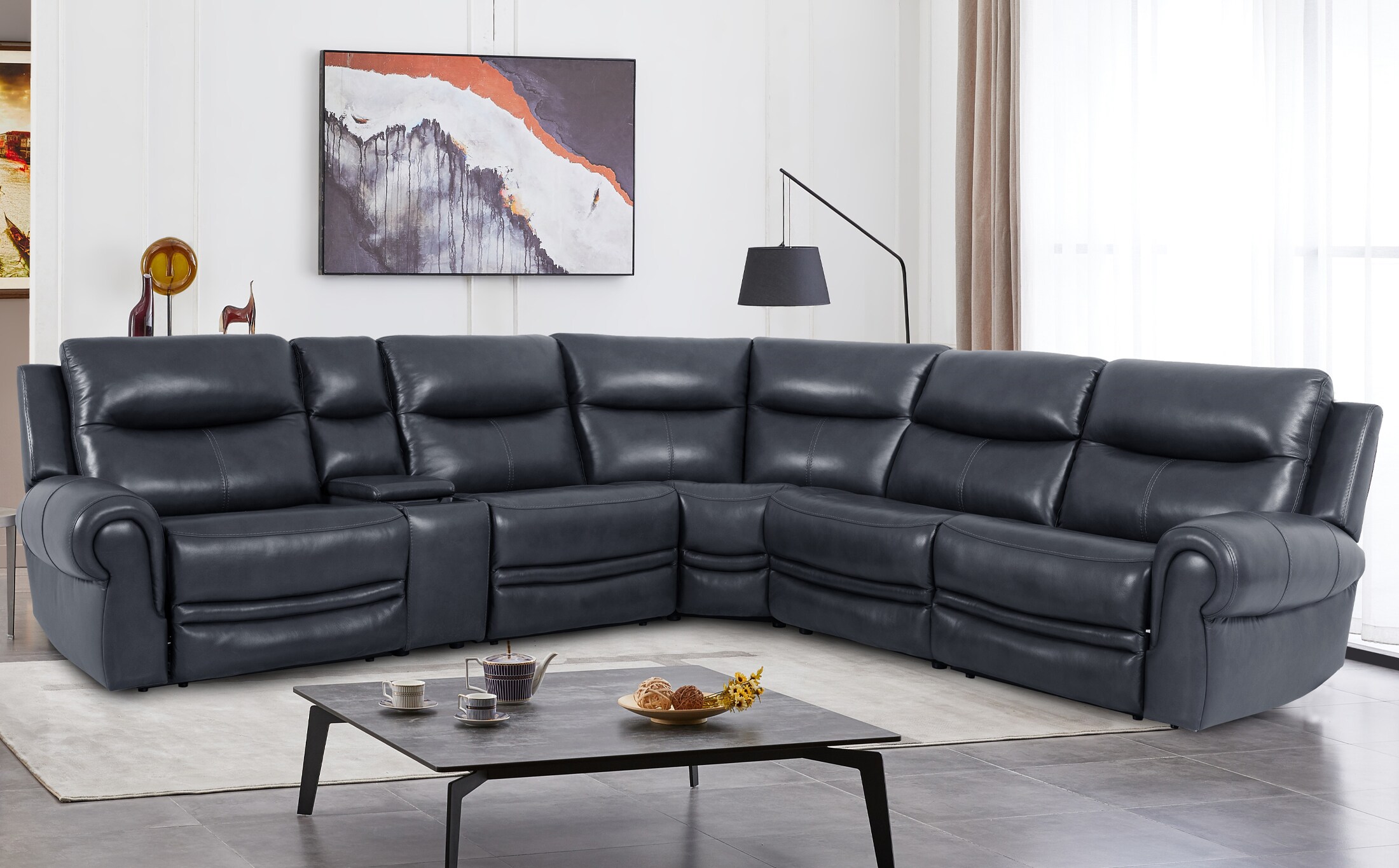 Fort Yukon 6 Piece Reclining Sectional | Cardis