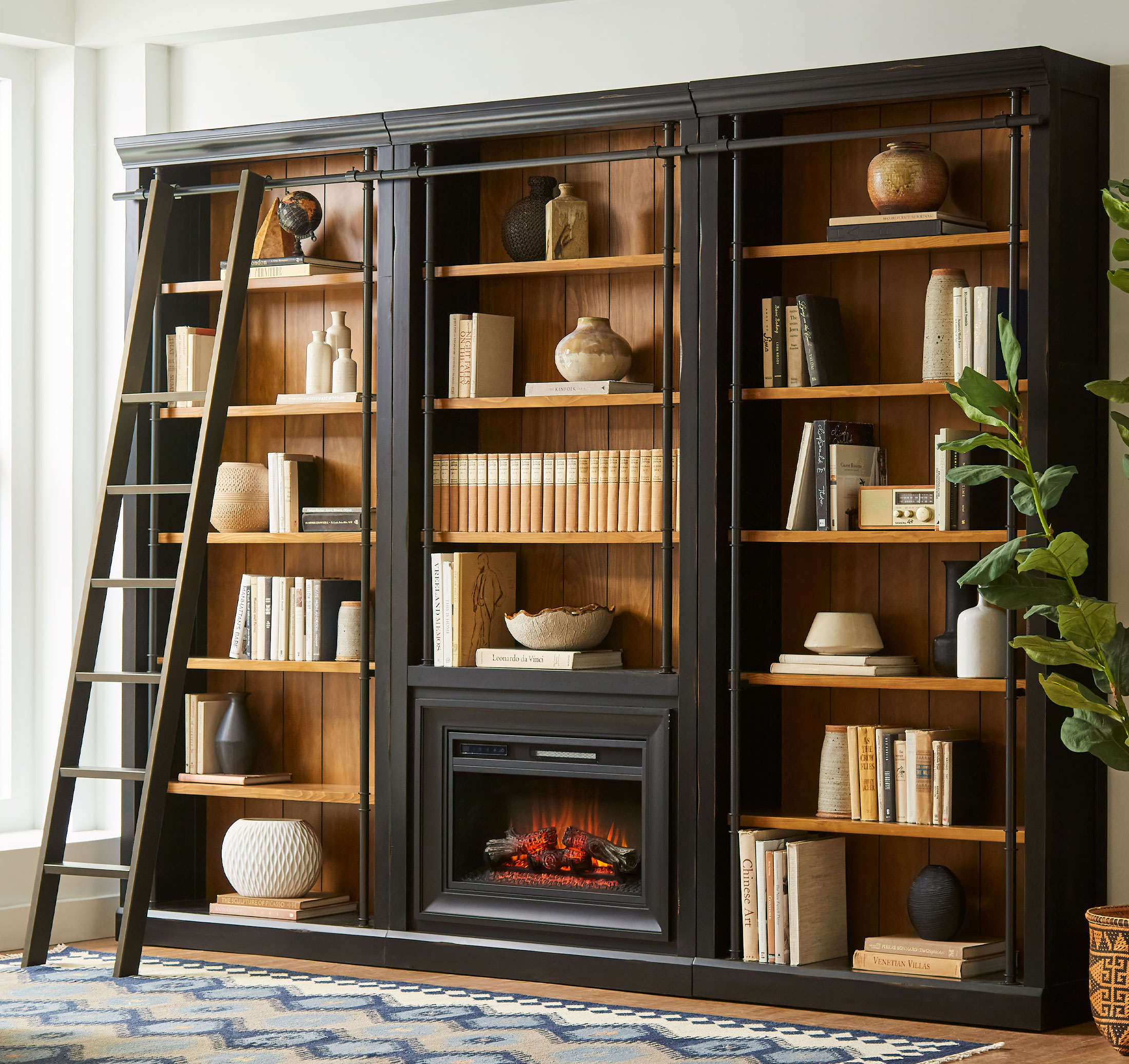 4 Piece Bookcase Wall | Cardis