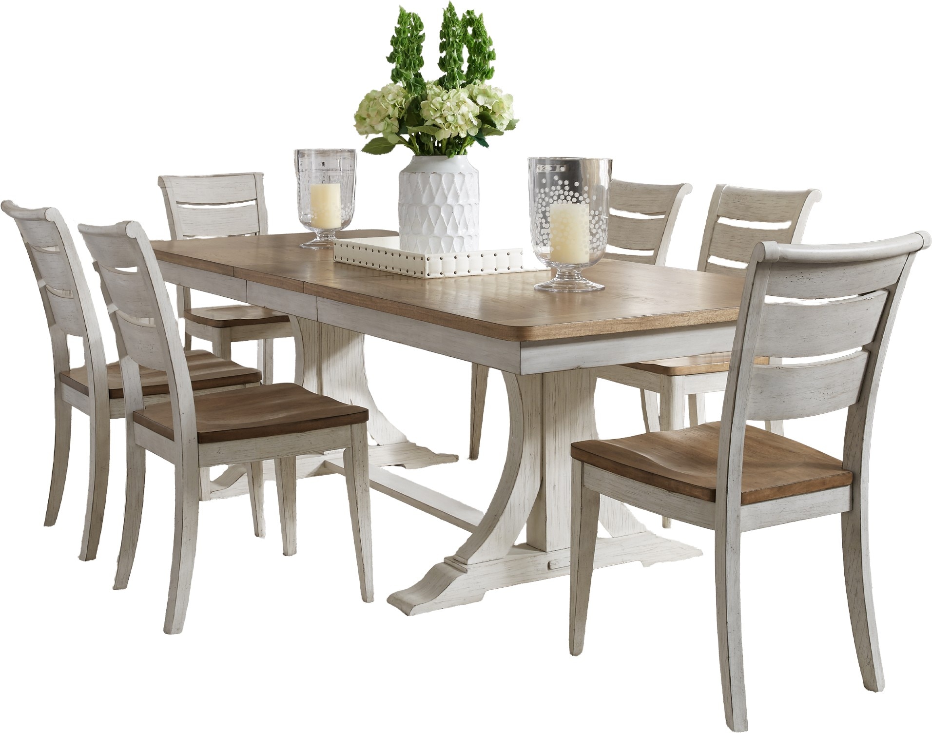 Farmhouse Reimagined 7 Piece Dining Room Set | Cardis