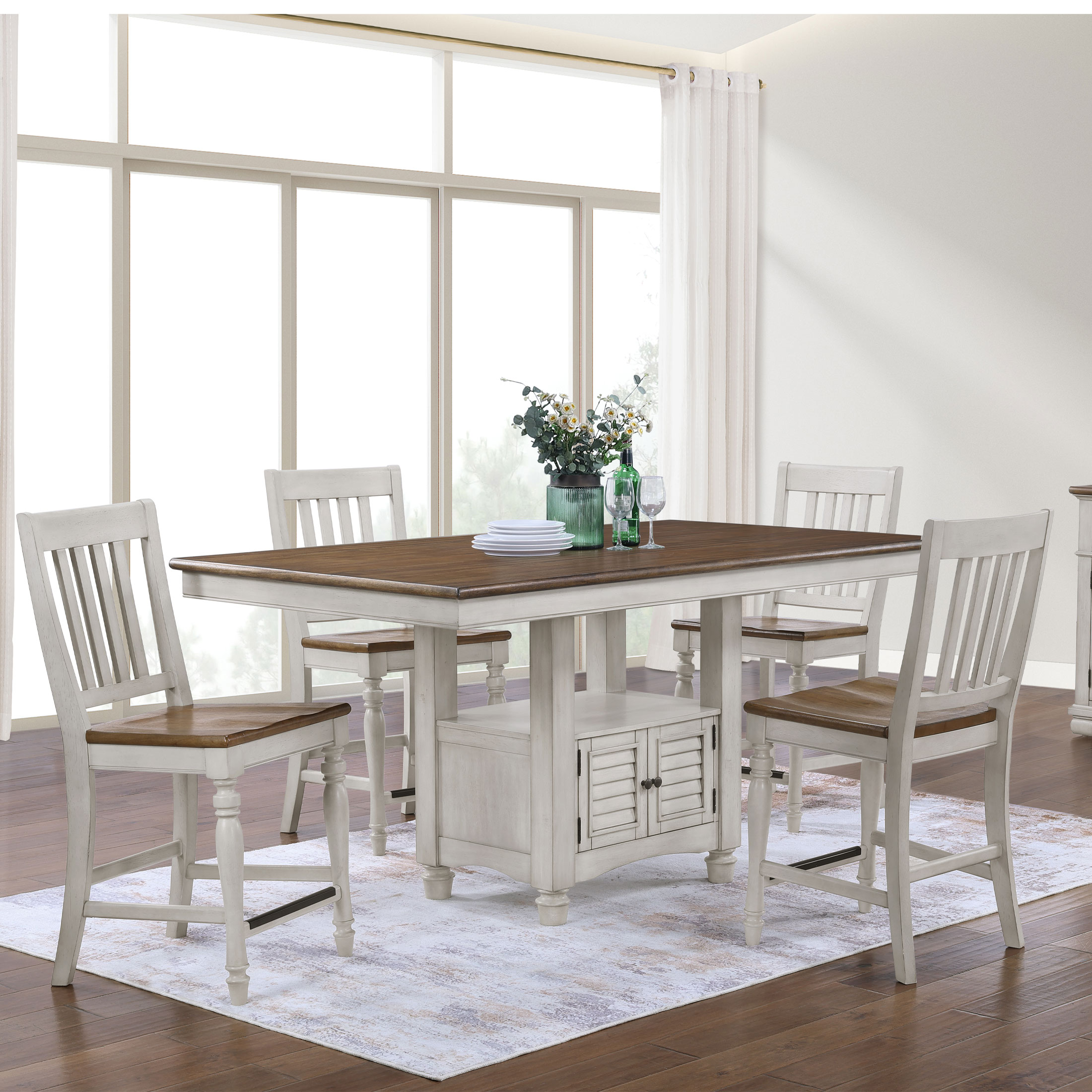 Belmont 5 Piece Counter Height Set | Cardis