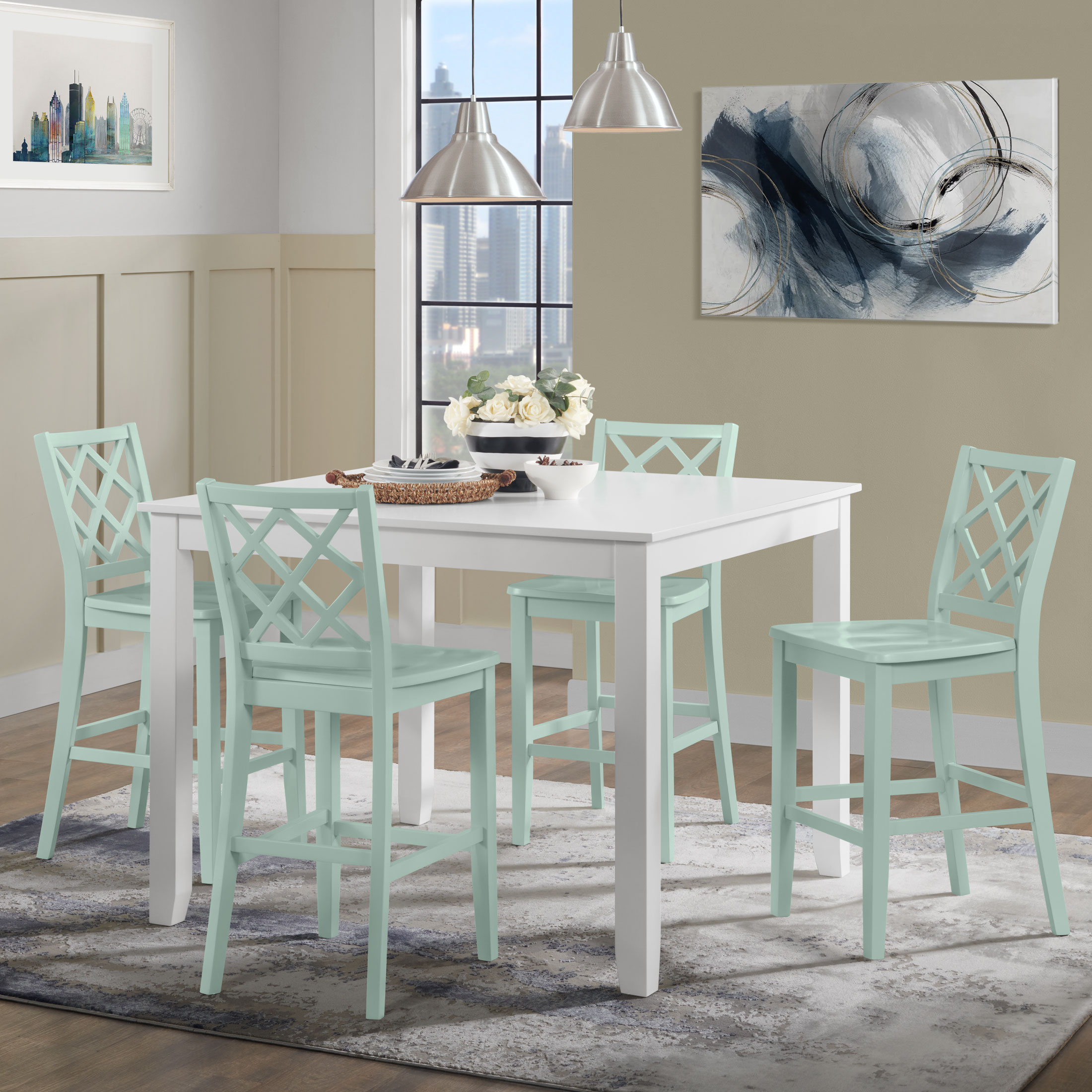 Lohan 5 Piece Counter Dining Set | Cardis