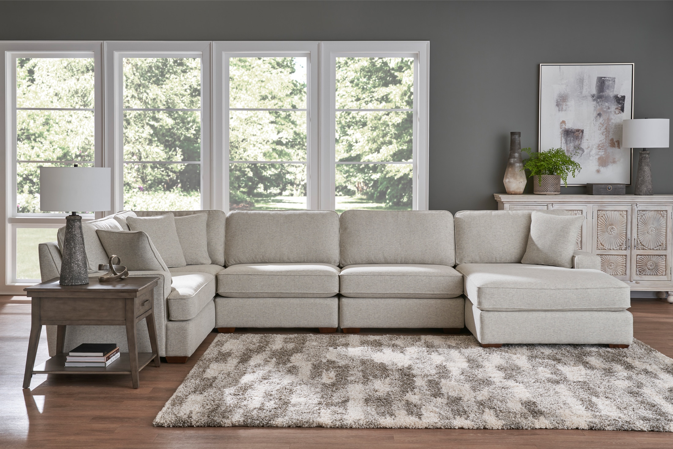 Paxton 5 Piece Sectional | Cardis