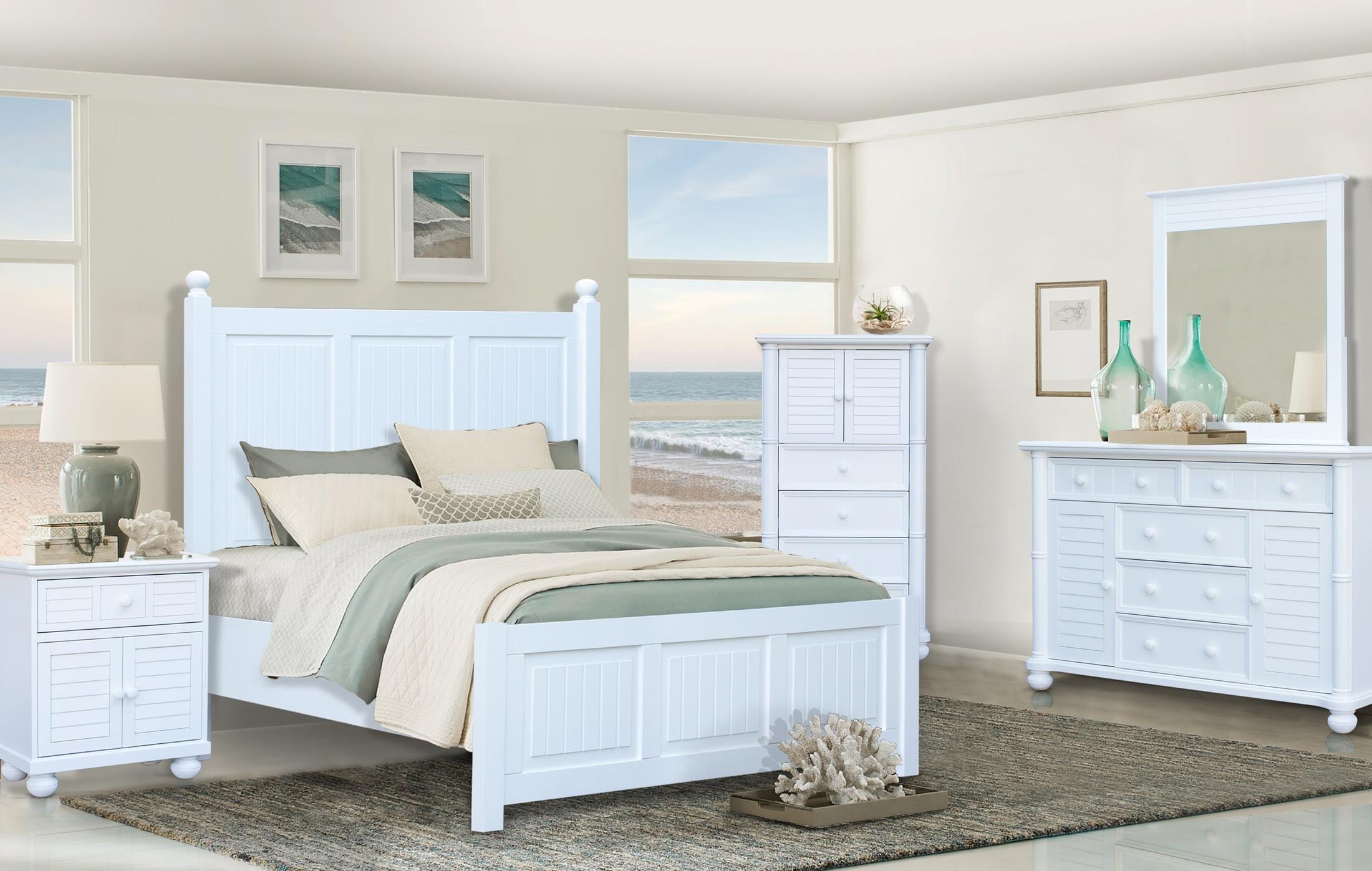 Beachfront 5 Piece Full Bedroom Set | Cardis